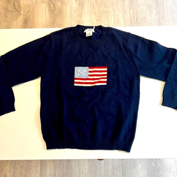 bambeeno | Shirts & Tops | Bambeeno American Flag Sweater Like Preppy ...